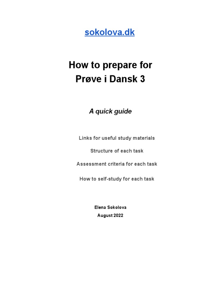 How To Prepare For PD3 - A Quick Guide | PDF | Test (Assessment ...