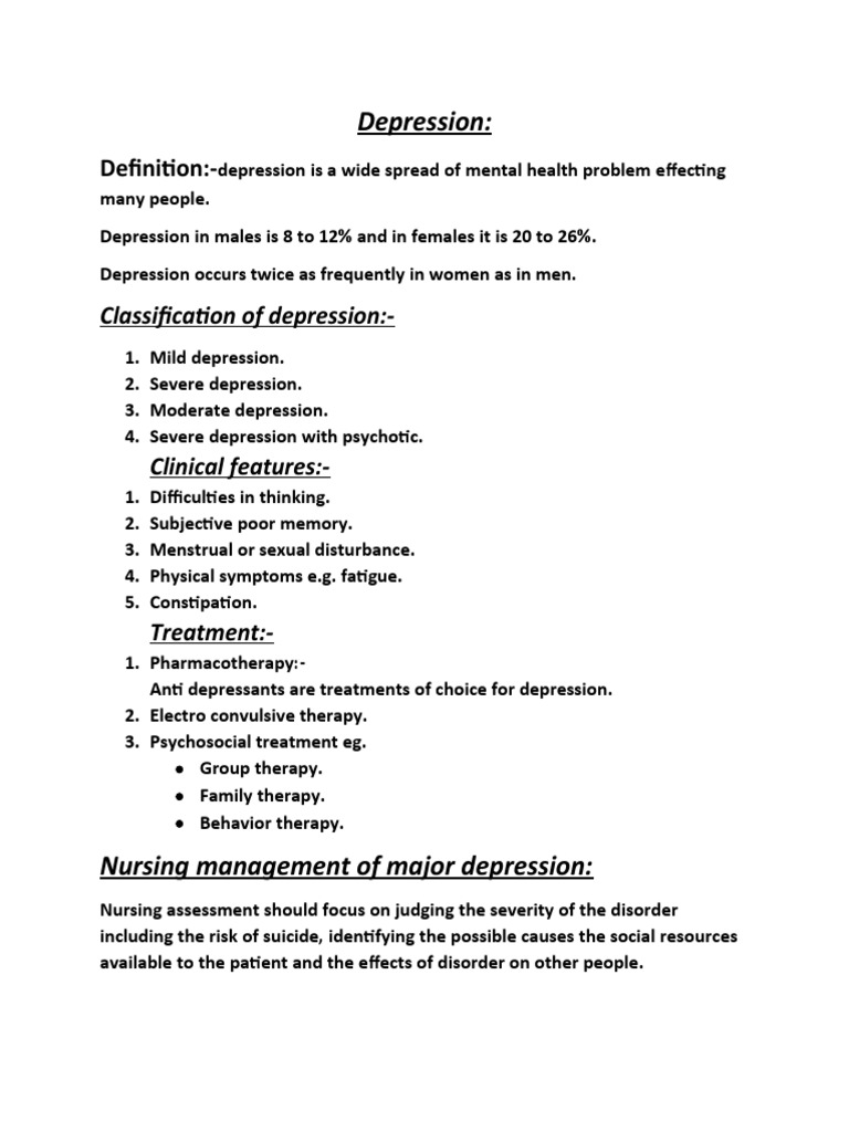 Depression | PDF
