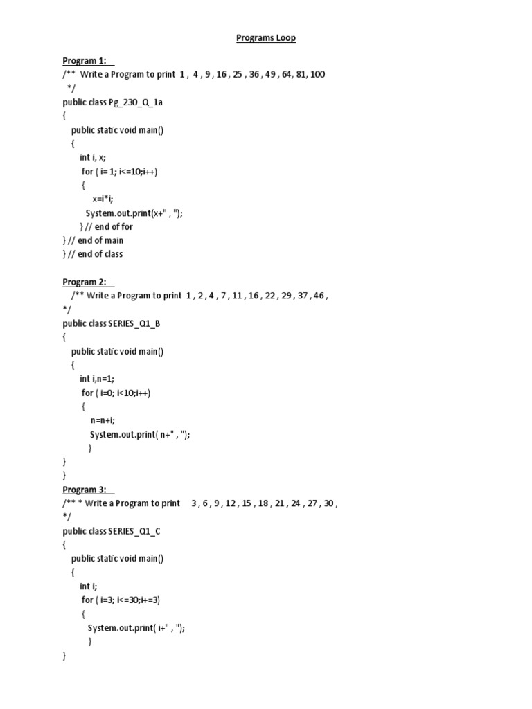 Chapter 8 Programs Loop | PDF | Computer Science | Computer Engineering