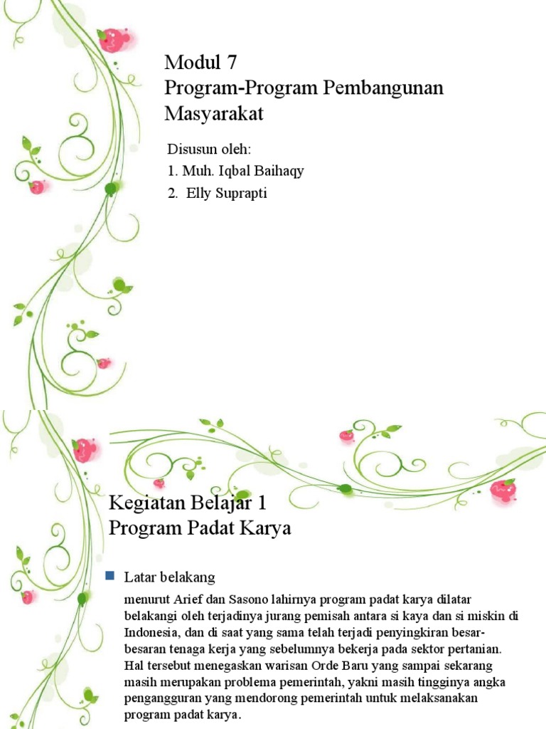 Modul 7 Pembangunan Masyarakat | PDF