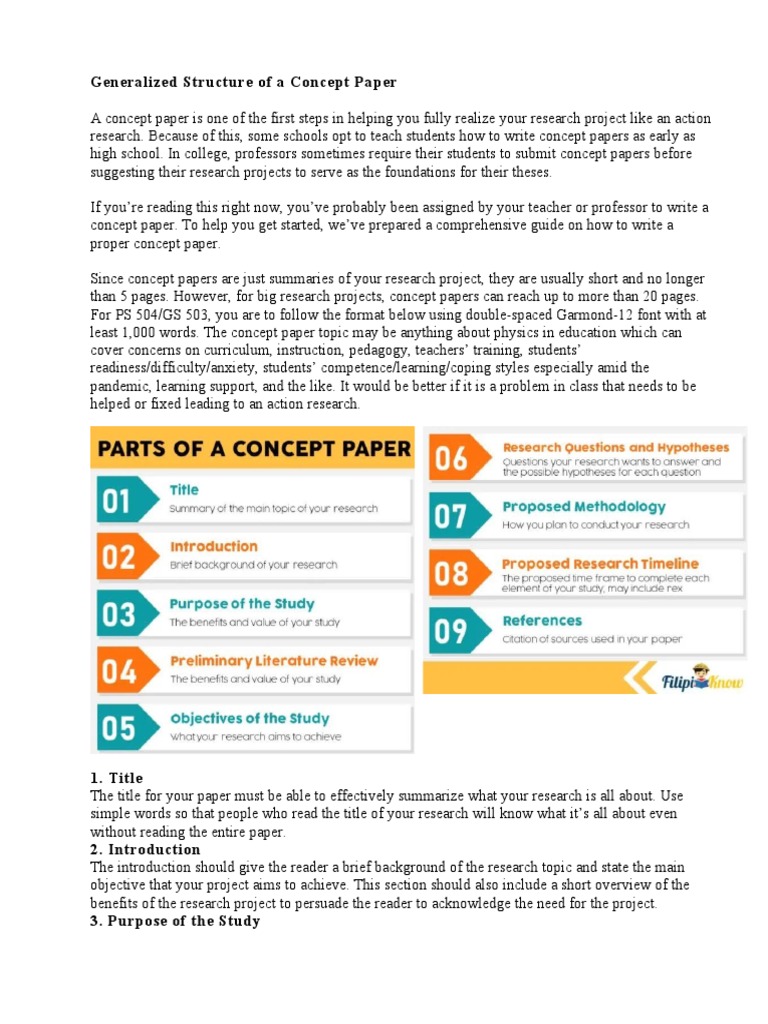 Writing a Concept Paper | PDF | Competitive Advantage | Science