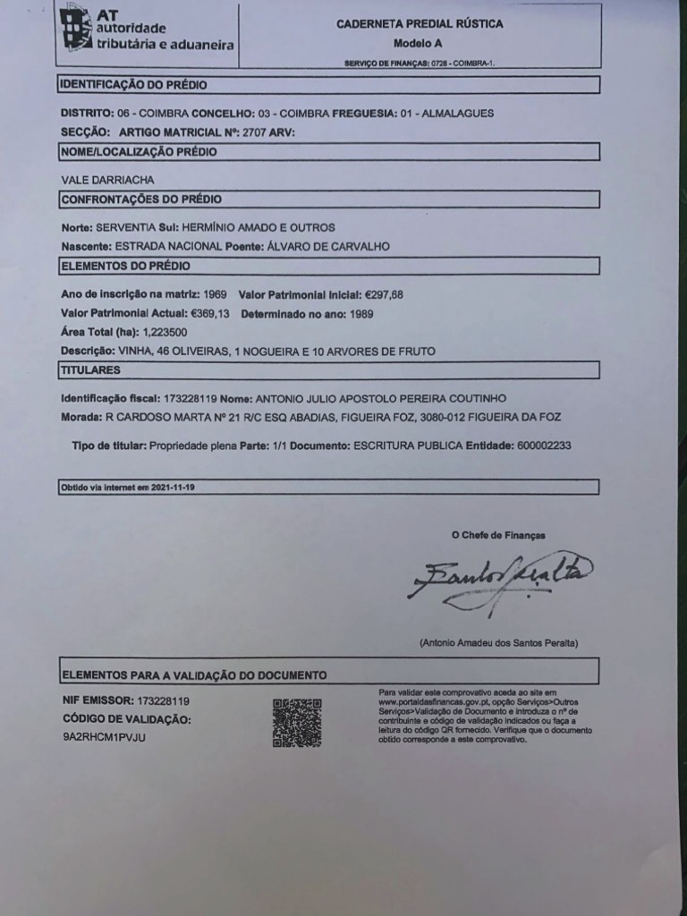 Caderneta Predial Rustica | PDF