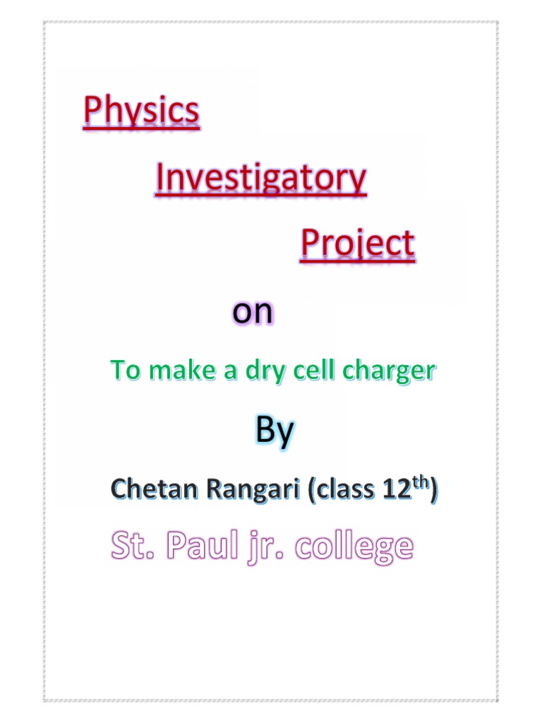 Physics Project | PDF | Electric Power | Electrical Components