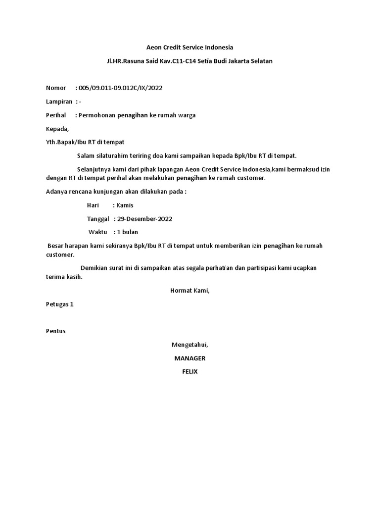 Surat Jalan Atau Izin | PDF