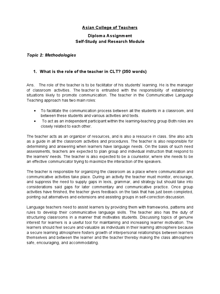 Tefl Research Module | PDF | Test (Assessment) | Teaching Method