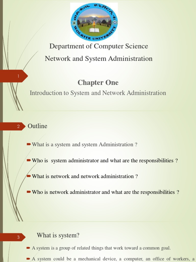 network and system adminstrator ppt | PDF | File System | Command Line Interface