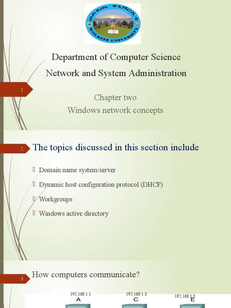 Chapter Two | PDF | Domain Name System | Active Directory