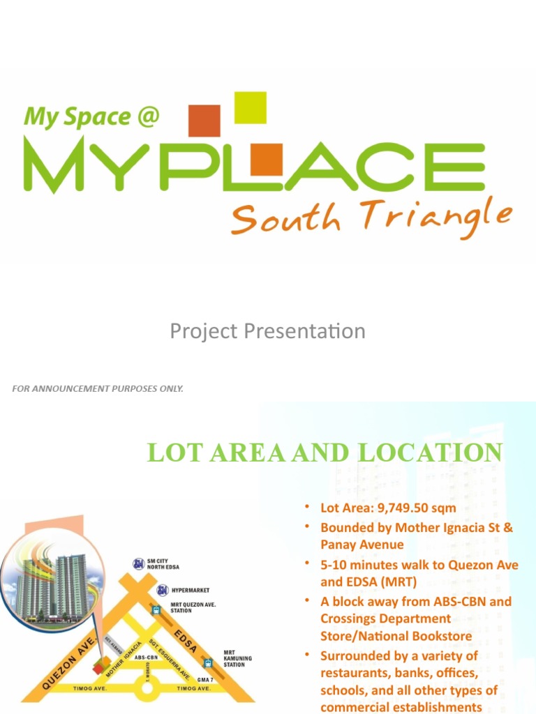 My Place PPT 05142010 | PDF | Economic Sectors | Buildings And Structures