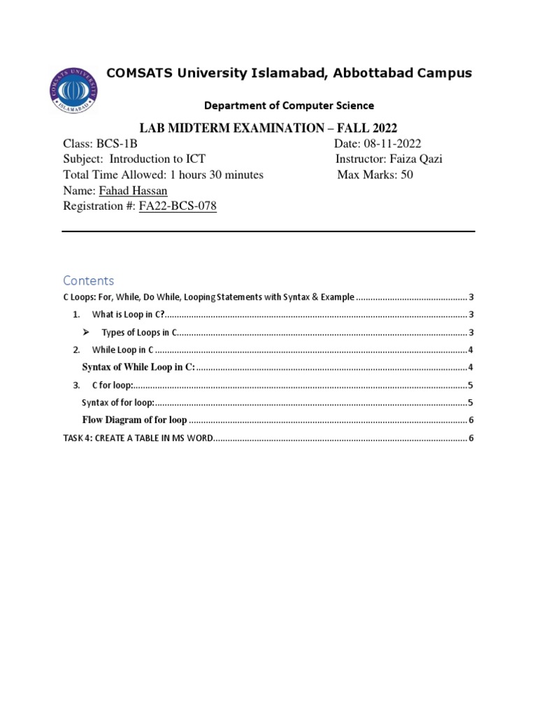 Lab Midterm Exam | PDF | Control Flow | Software Development Lab Midterm Exam | PDF | Control Flow | Software Development