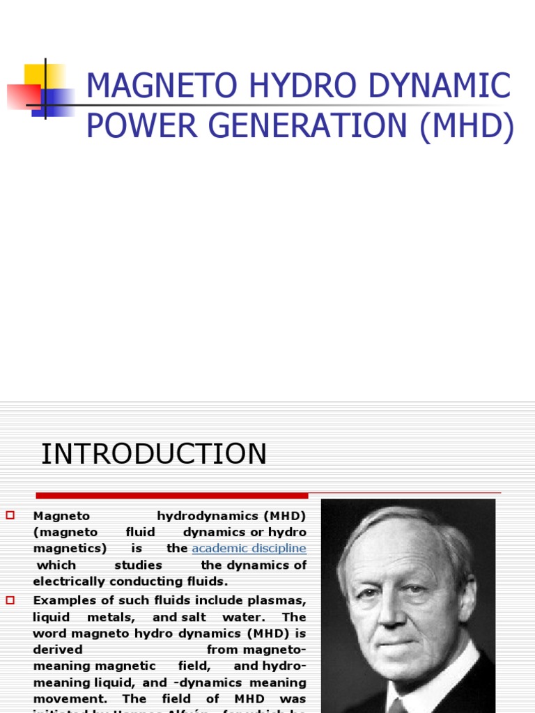 Magneto Hydro Dynamic Power Generation MHD 11 | PDF ...