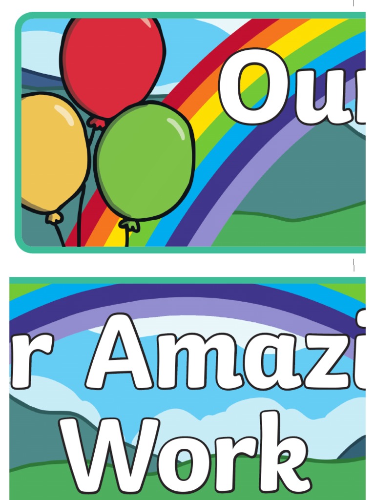 Our Amazing Work Display Banner | PDF