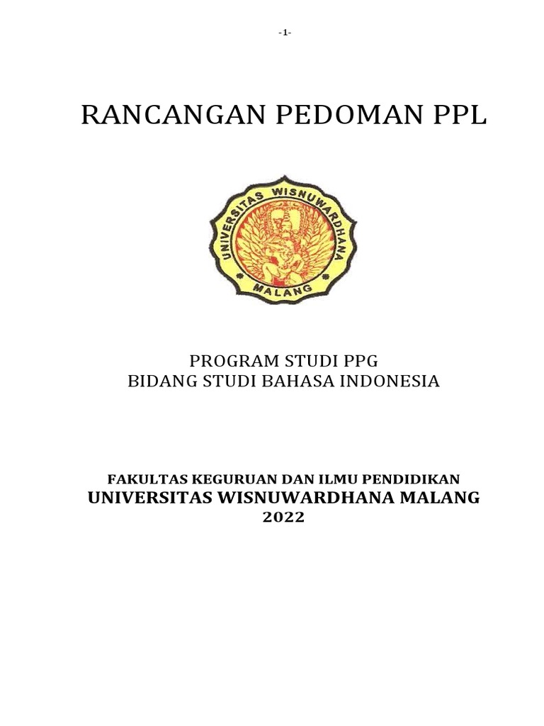 Panduan PPL Bahasa Indonesia | PDF