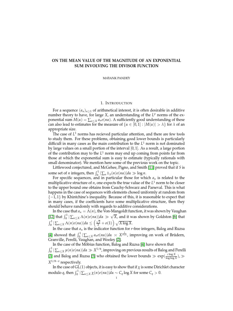 Ward - Mayank Pandey Radziwill | PDF | Summation | Sequence