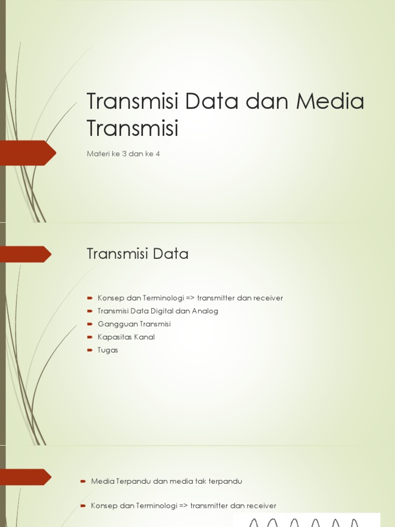 BAB 3 DAN BAB 4transmisi Data Dan Media Transmisi | PDF
