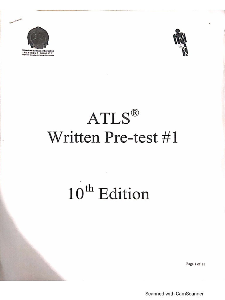 Soal Pretest ATLS Edisi 10 | PDF
