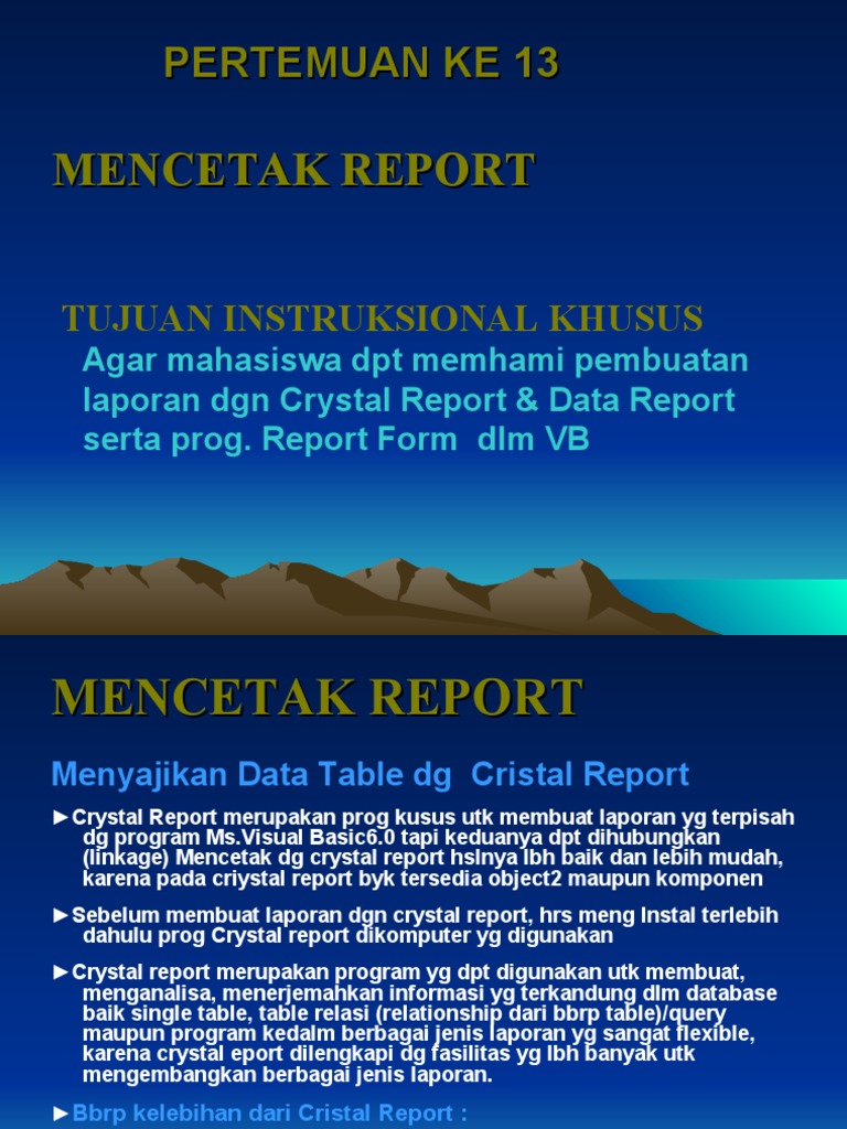 Mencetak Report | PDF | Komputer