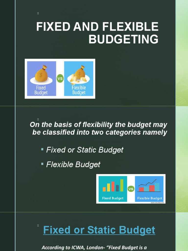 Fixed and Flexible Budgeting | PDF | Budget | Economics