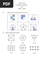 CBSE Class 3 Mathematics Worksheet (56) - Fractions | PDF | Encodings ...