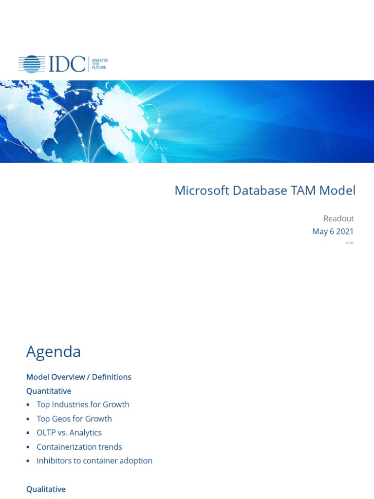 IDC Worldwide Hybrid Tracker - May2021 | PDF | Cloud Computing | Computing