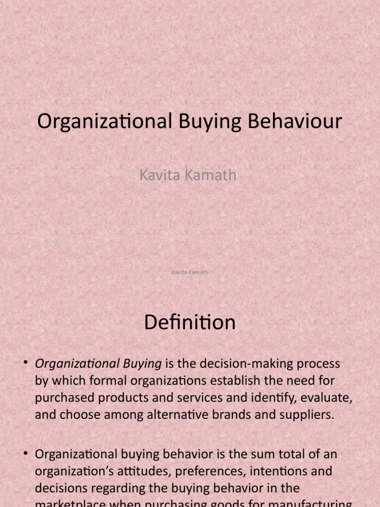 Consumer Behaviour Unit 5 | PDF | Behavior | Procurement