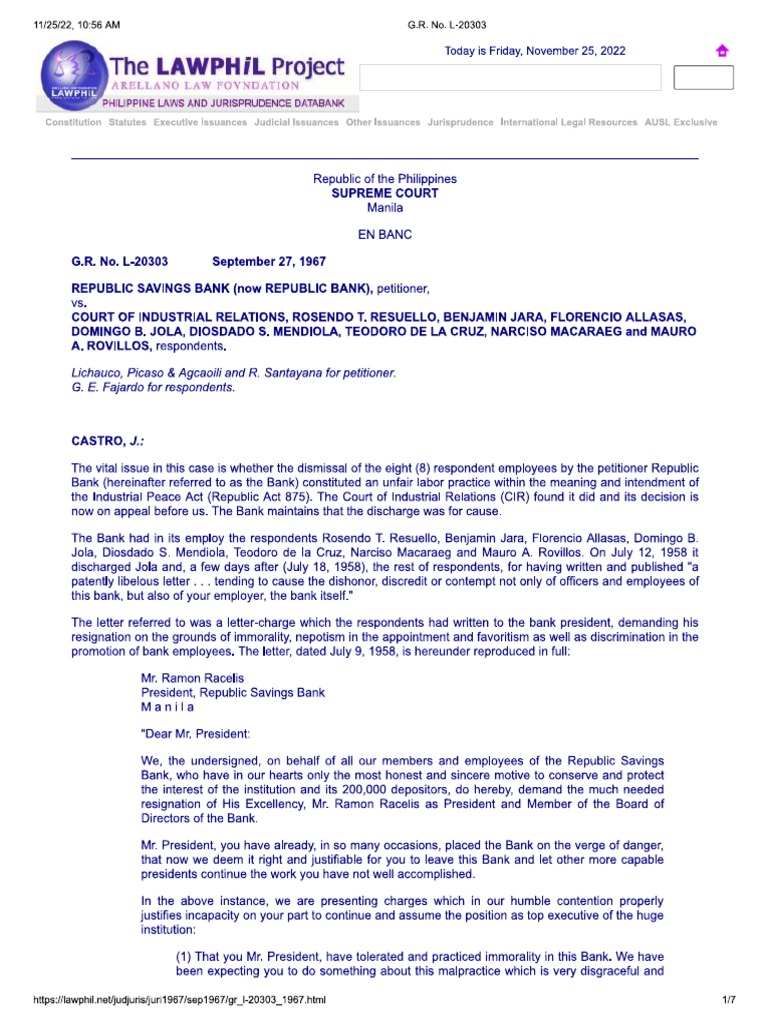 Republic Savings Bank vs. CIR, 21 SCRA 226 | PDF