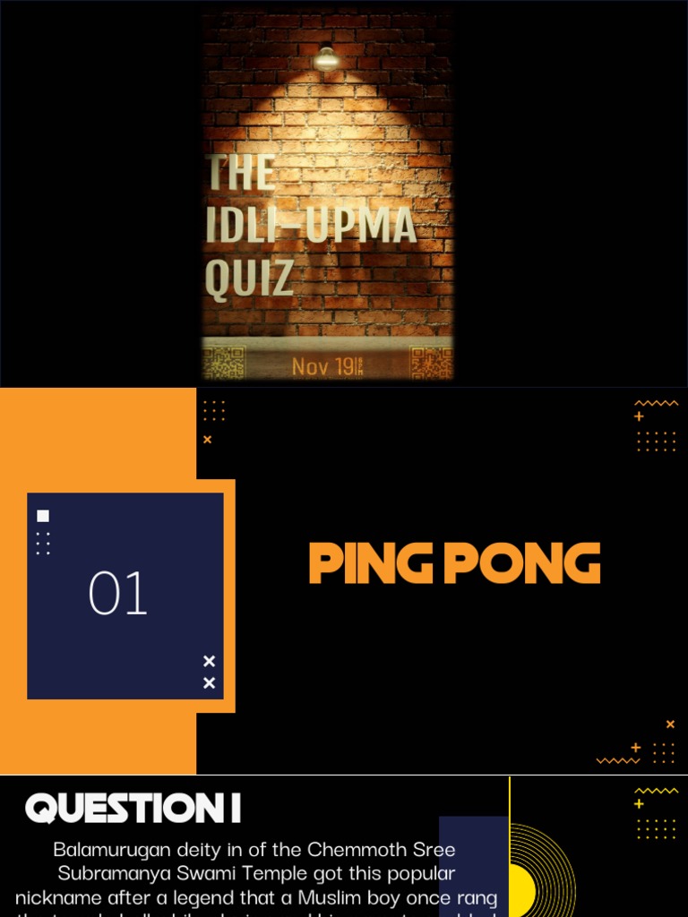 Idli Upma Quiz Quiz | PDF