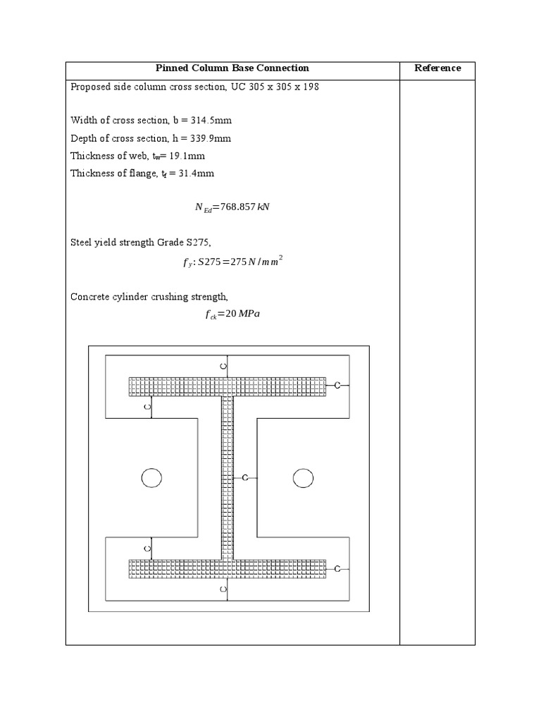 Column Base Connection | PDF