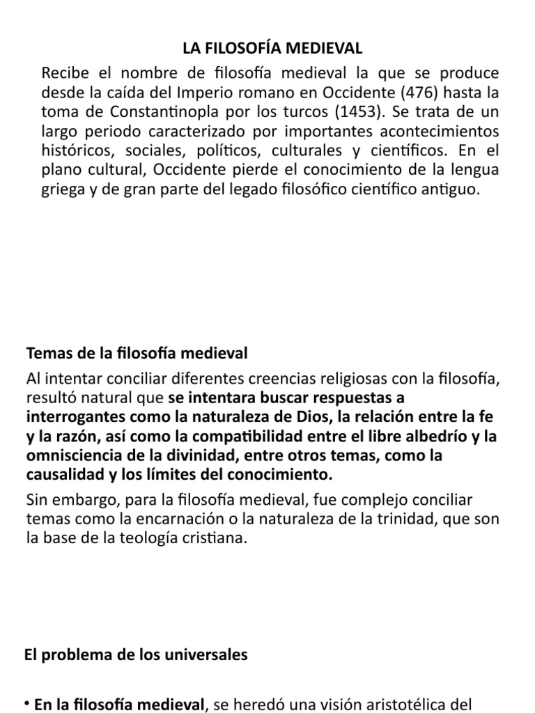 Filosofía Medieval: Fe y Razón | PDF | Filosofia Medieval | Metafísica