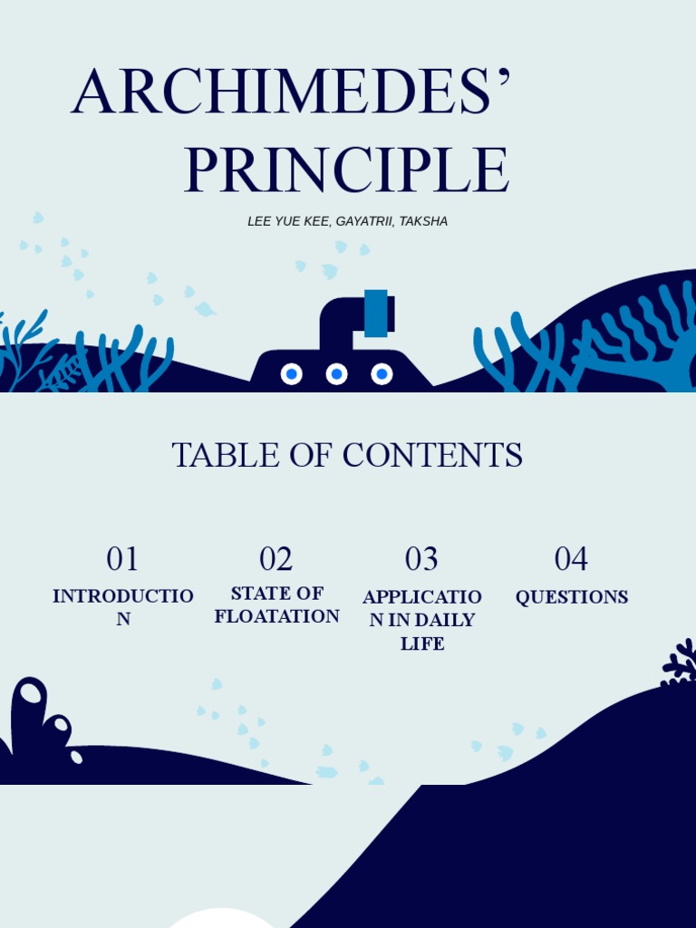 Archimedes' Principle | PDF | Buoyancy | Density