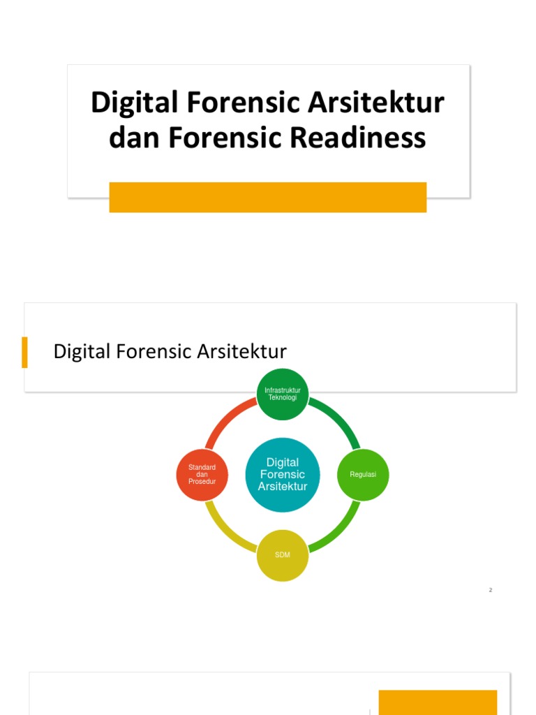 4 DF 2022 Digital Forensic Arsitektur Forensicreadiness | PDF | Komputer