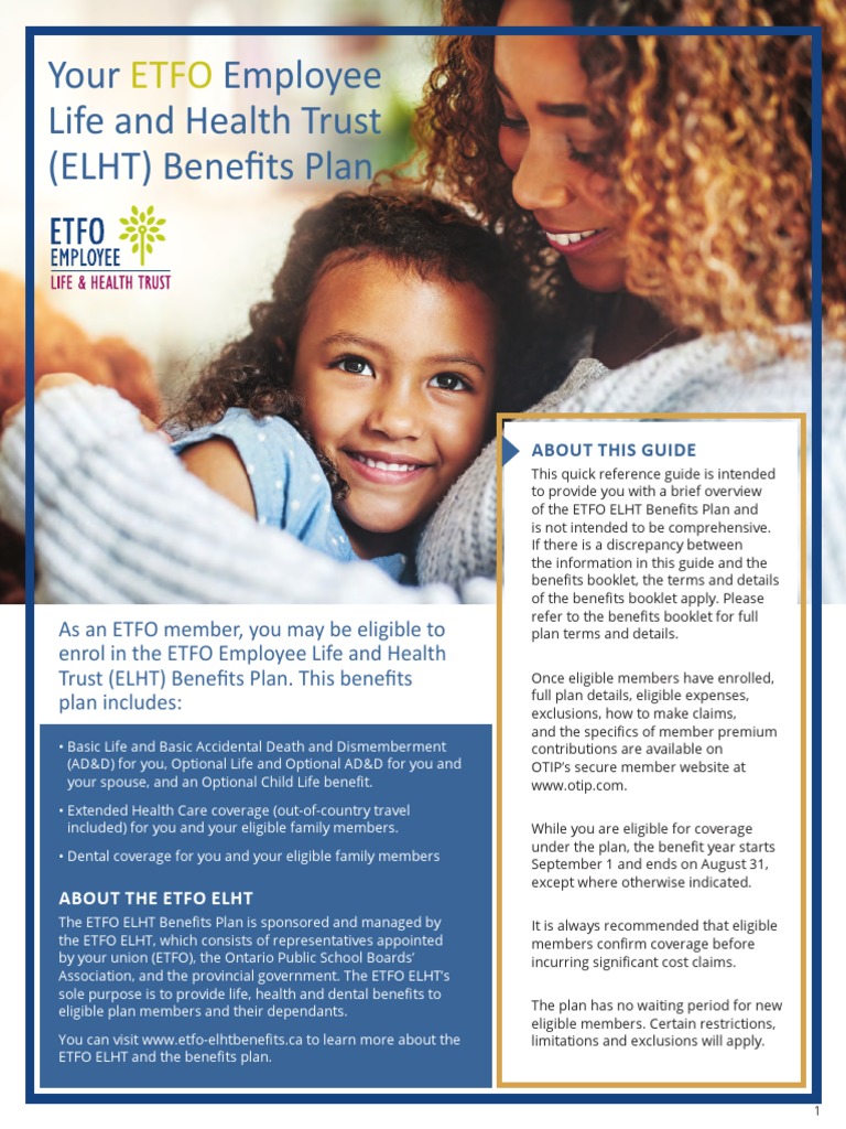 ETFO ELHT Benefits Guide En-6July2022 | PDF | Insurance | Prescription ...