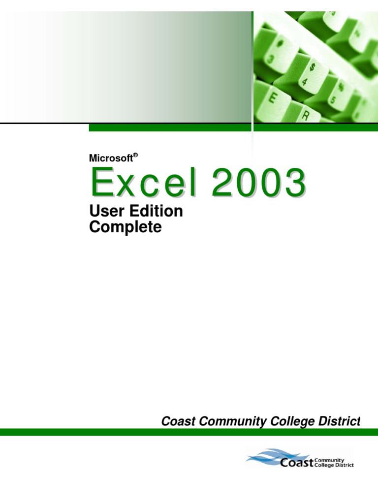 Excel 2003 - Complete | Download Free PDF | Microsoft Excel | Menu (Computing)