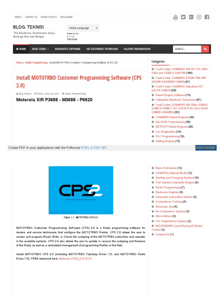 WWW Blog Teknisi Com 2021 06 Install Mototrbo Customer Progr | PDF ...