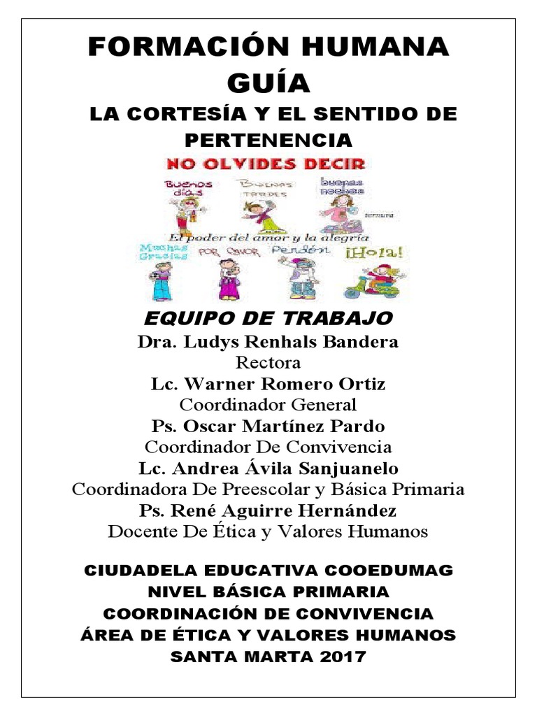 Cortesía y Pertenencia Escolar | PDF | Evaluación | Motivación