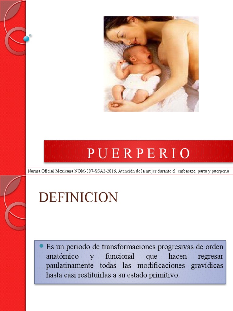 Guía de atención integral del puerperio inmediato | PDF | Periodo ...