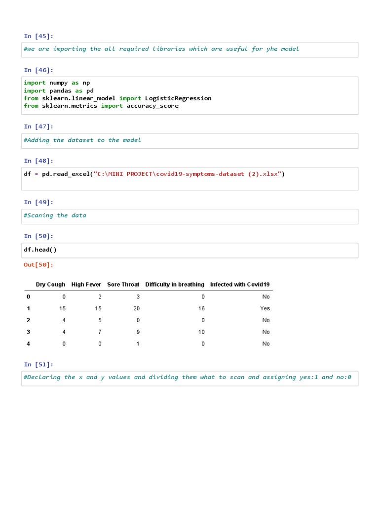 Covid-19 Prediction - Jupyter Notebook | PDF | Accuracy And Precision ...