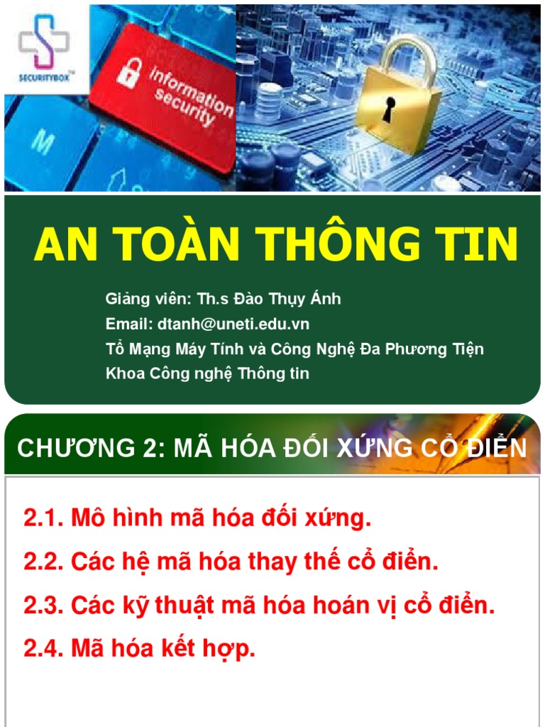 Bai Giang ATTT - 2020 - C2 - 2.1 - 2.2 | PDF
