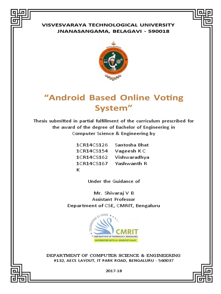 Android Based Online Voting System | PDF | Android (Operating System) | Google Play