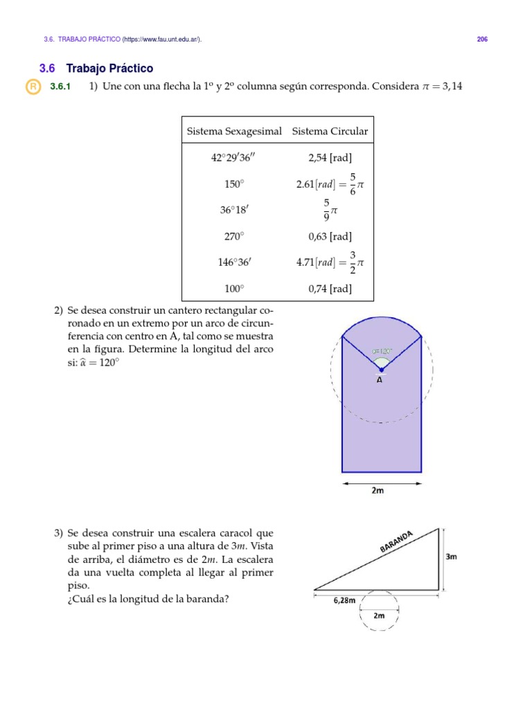 Matematicas×220427×trabajo Practico×u.03 Trigonometria Plana | PDF | Pendiente | Geometría Elemental