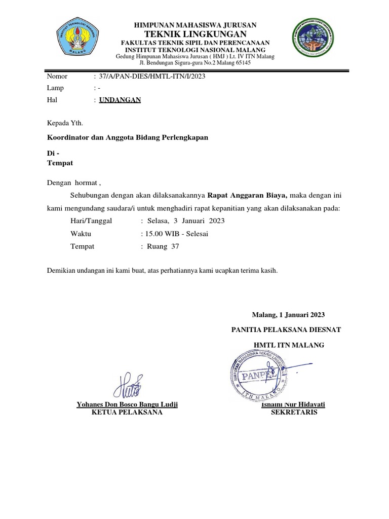 37 Undangan Perkap RAB | PDF