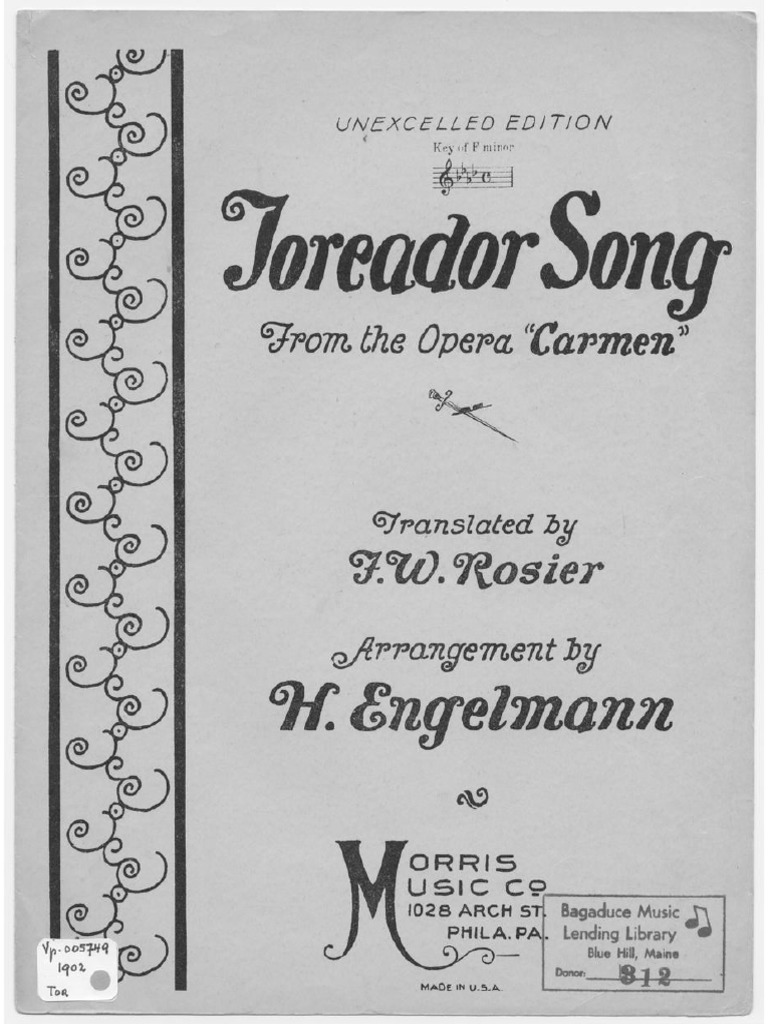 Toreador Carmen | PDF