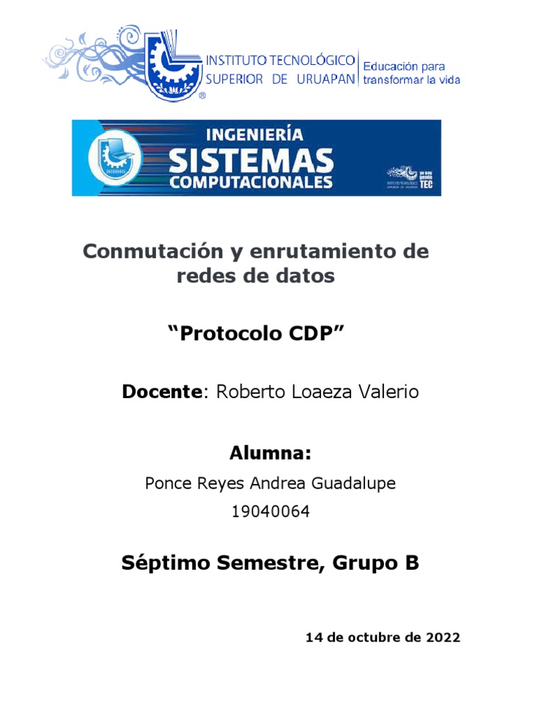 302 Protocolo CDP | PDF | Enrutador (Computación) | Protocolos de internet