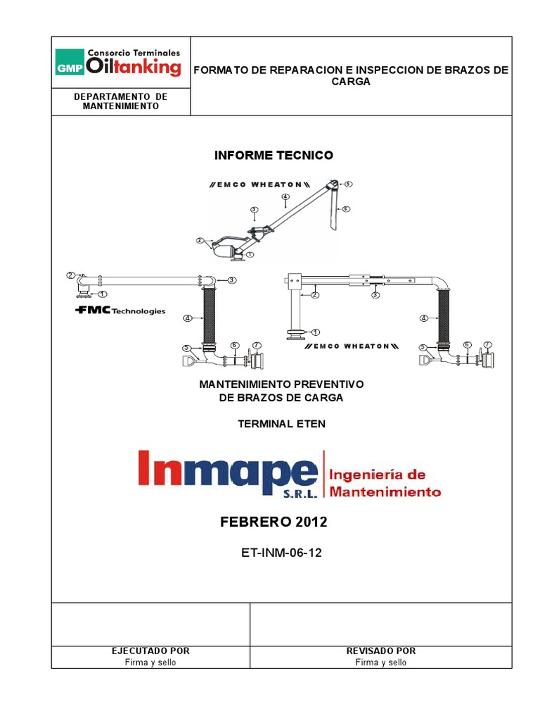 Et-Inm-06-12 Prot Brazos de Carga | PDF | Bienes manufacturados | Ingeniería mecánica