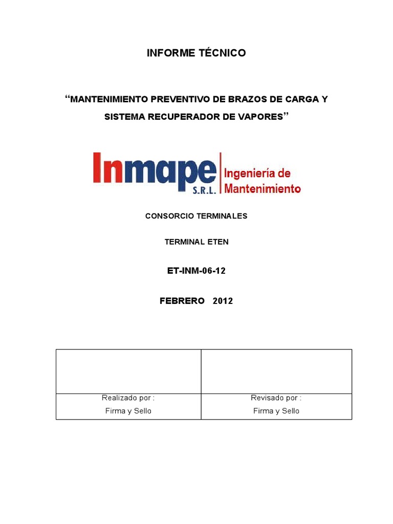 Et-Inm-06-12 Prot. Brazos de Carga | PDF | Bienes manufacturados | Ingeniería mecánica