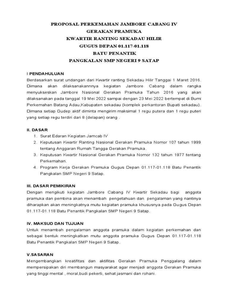 Proposal Batu Penantik | PDF