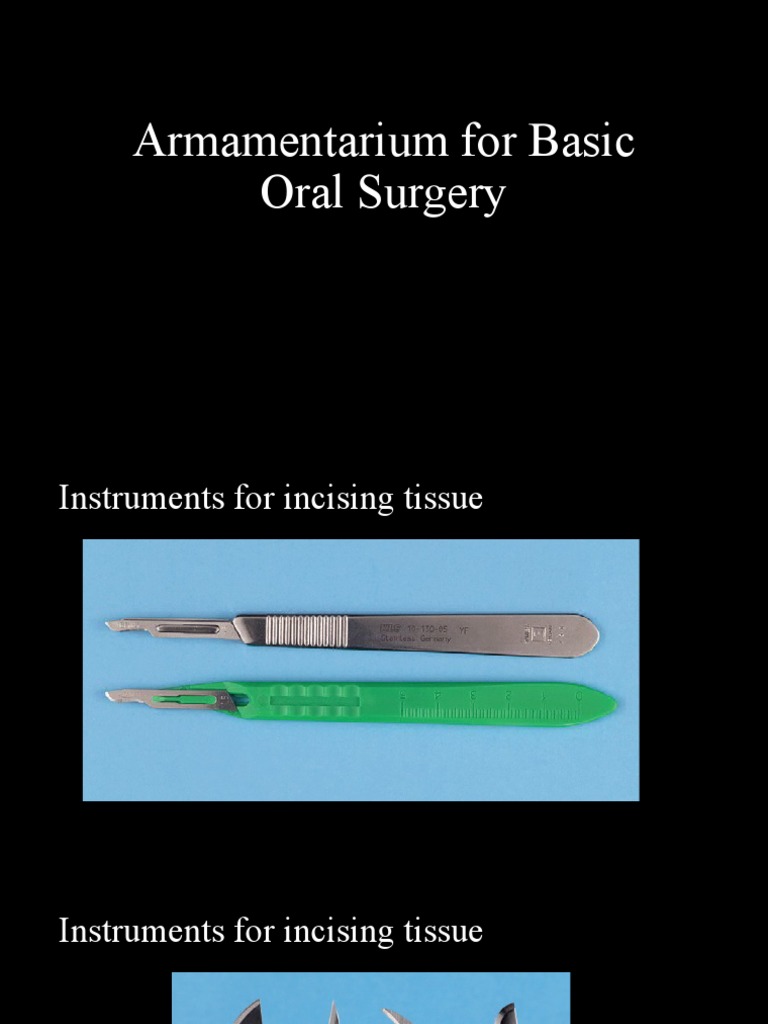 Oral Surgery Instrumentation Guide | PDF | Science & Mathematics