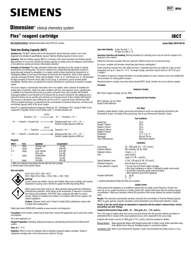 IBCT Captacion de Hierro | PDF | Iron | Buffer Solution