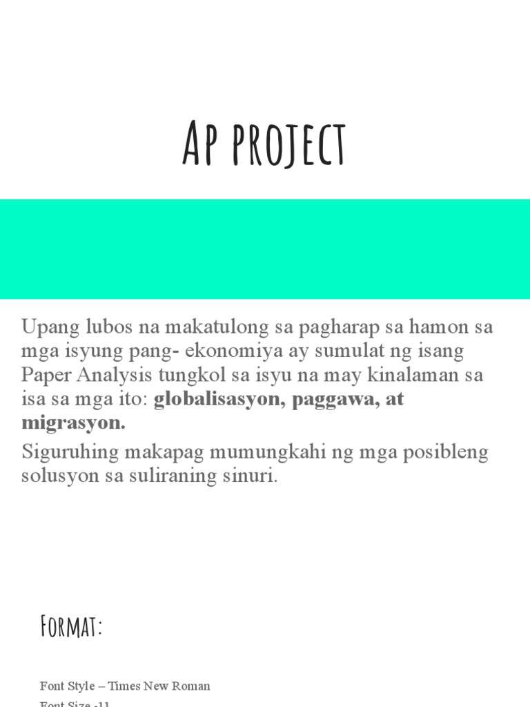 Ap Project Pdf