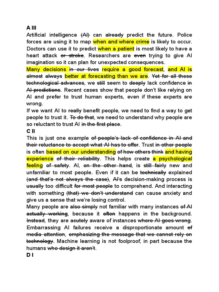 IELTS WRITING TASK 2 (246 Ca 2) | PDF | Artificial Intelligence | Intelligence (AI) & Semantics