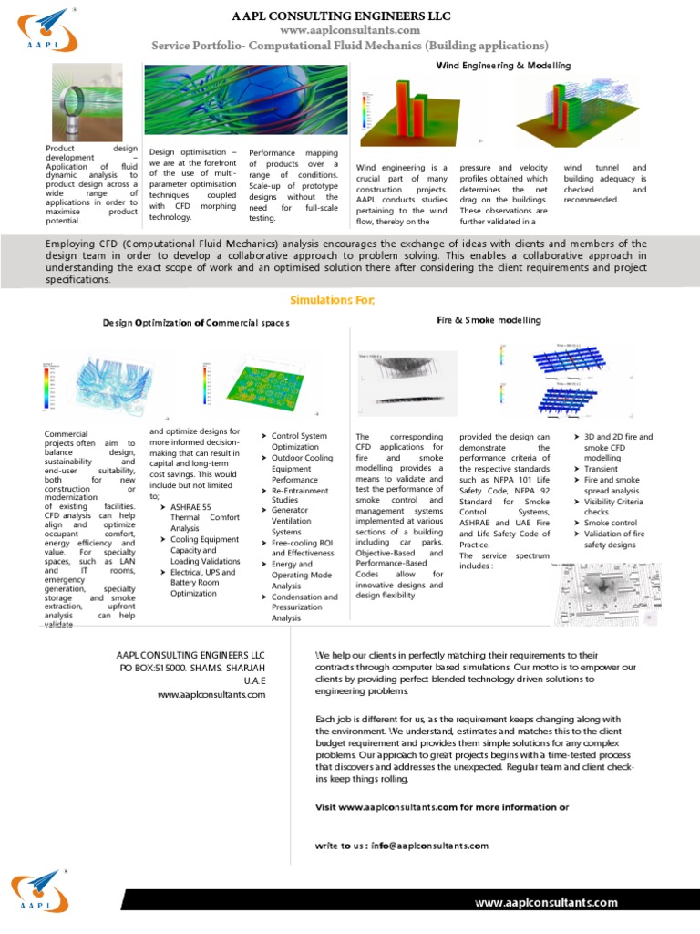 Aapl CFD Brochure | PDF | Computational Fluid Dynamics | Mathematical Optimization